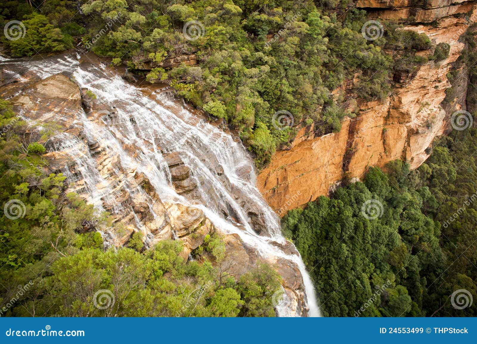 Waterfall Valley stock image. Image of pass, landscape - 24553499