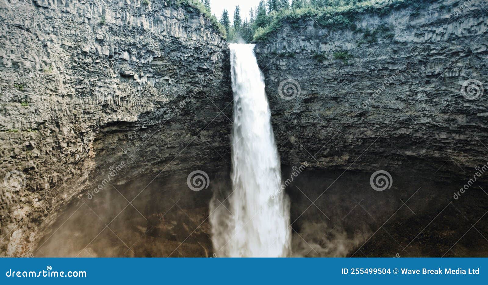 Waterfall in the Void and Stone Stock Photo - Image of stone, rivers ...