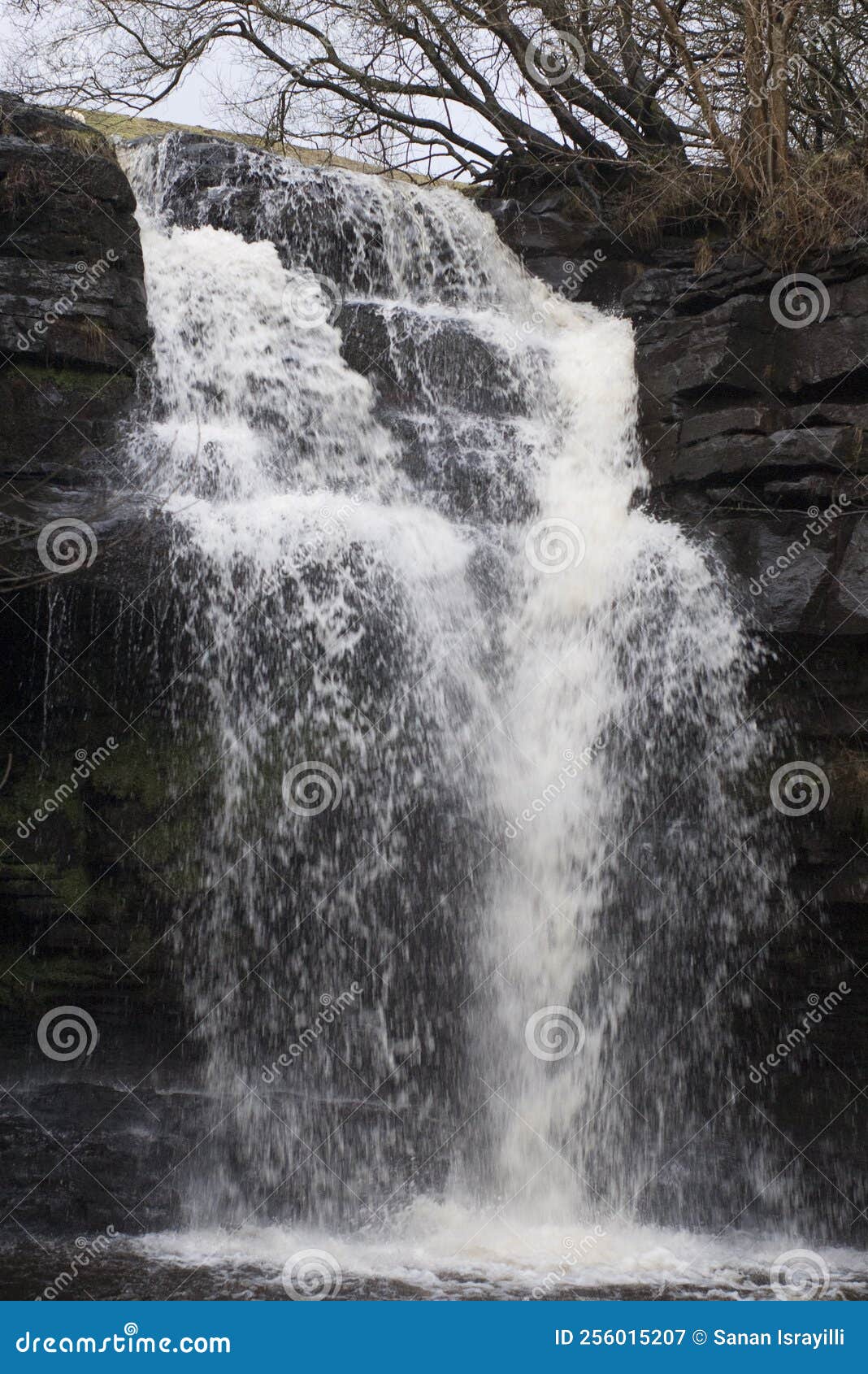 Waterfall stock image. Image of falls, mist, water, spray - 256015207