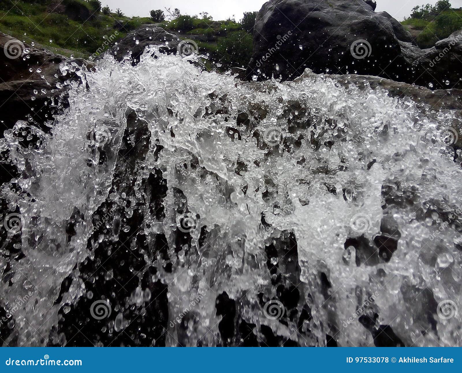Waterfall stock photo. Image of fallingwater, falling - 97533078