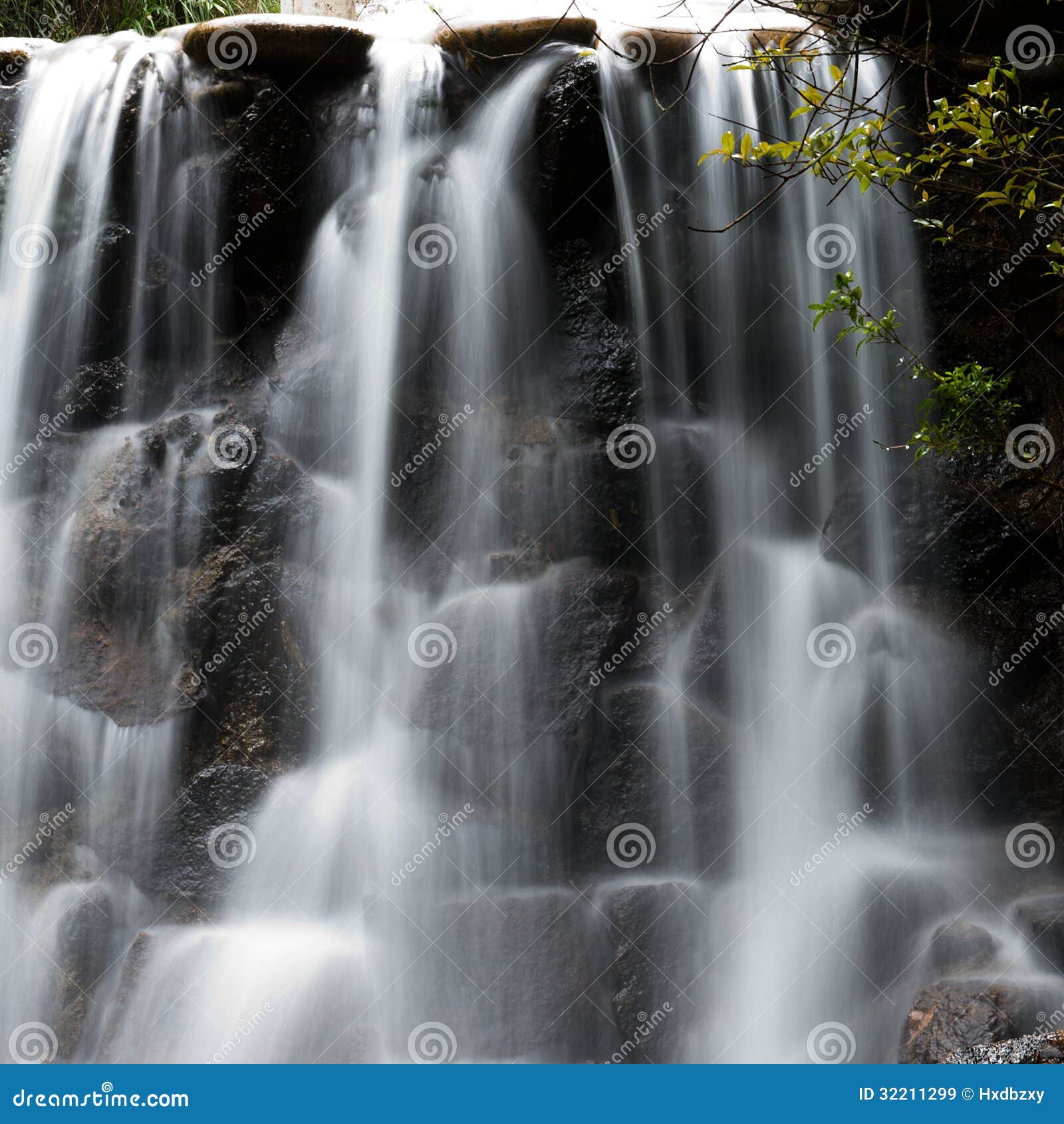 Waterfall stock image. Image of clear, japanese, peaceful - 32211299