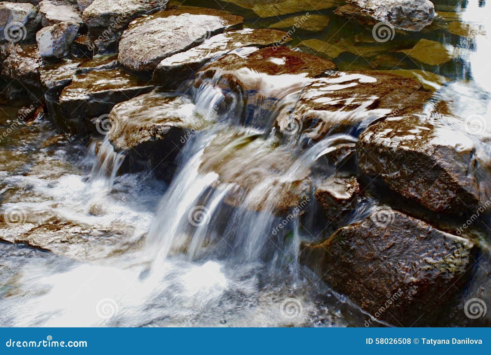 Waterfall stock photo. Image of waterfall, foam, nature - 58026508