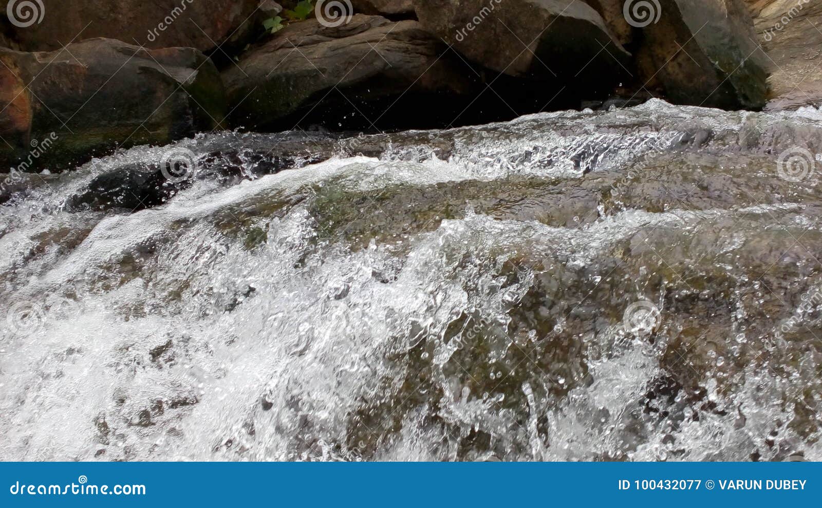 Waterfall stock image. Image of rain, water, droplets - 100432077