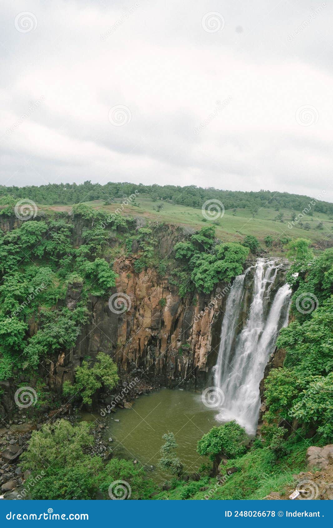 Waterfall stock photo. Image of india, waterfall, patalpani - 248026678