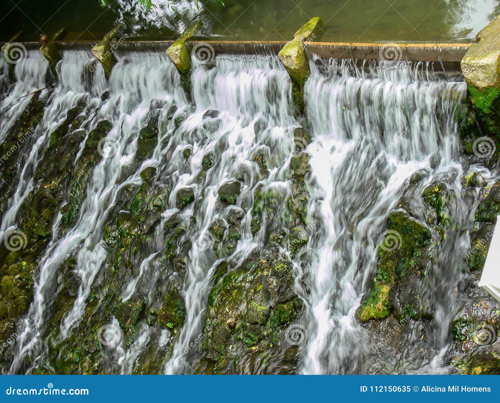 Waterfall stock image. Image of vegetation, fall, travel - 112150635
