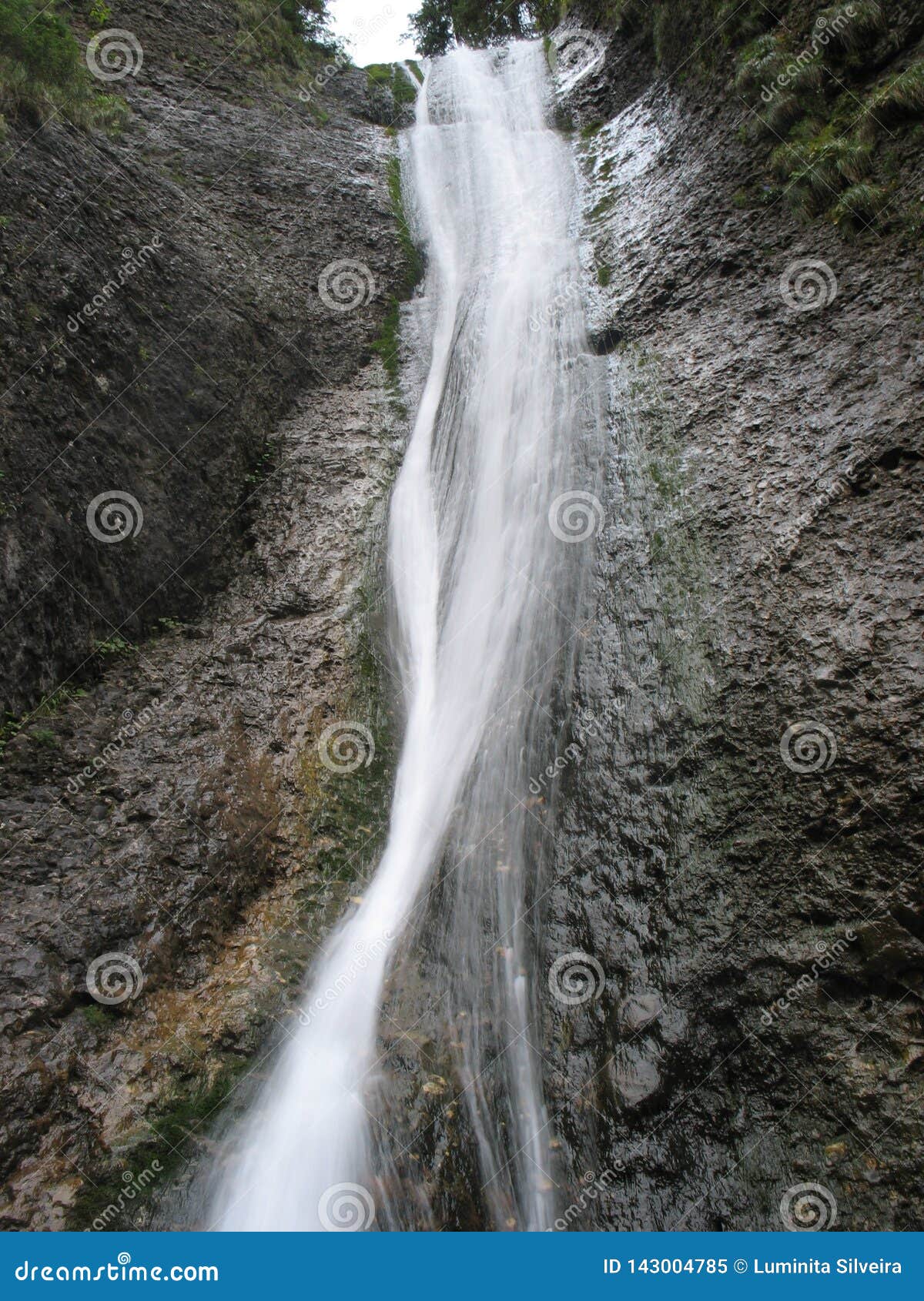 Waterfall stock image. Image of wall, sliding, waterfall - 143004785