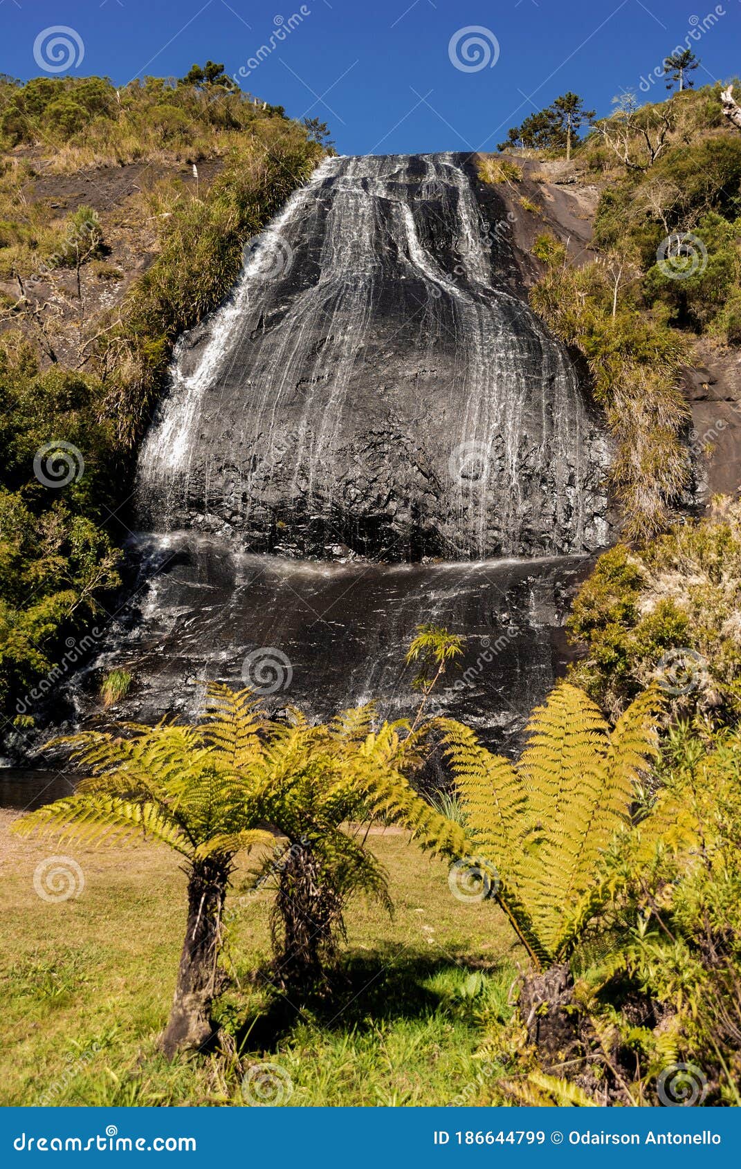 Veil Of The Bride Waterfalls In Chiapas, Mexico Royalty-Free Stock ...