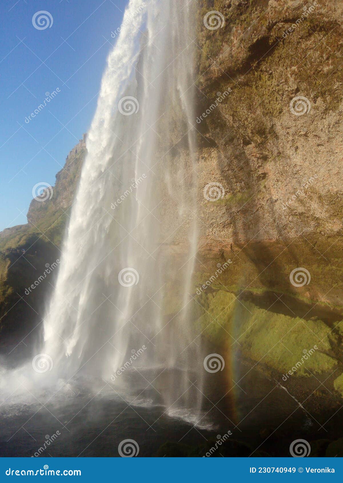 The Waterfall is a Whole Infinity Stock Image - Image of geology ...