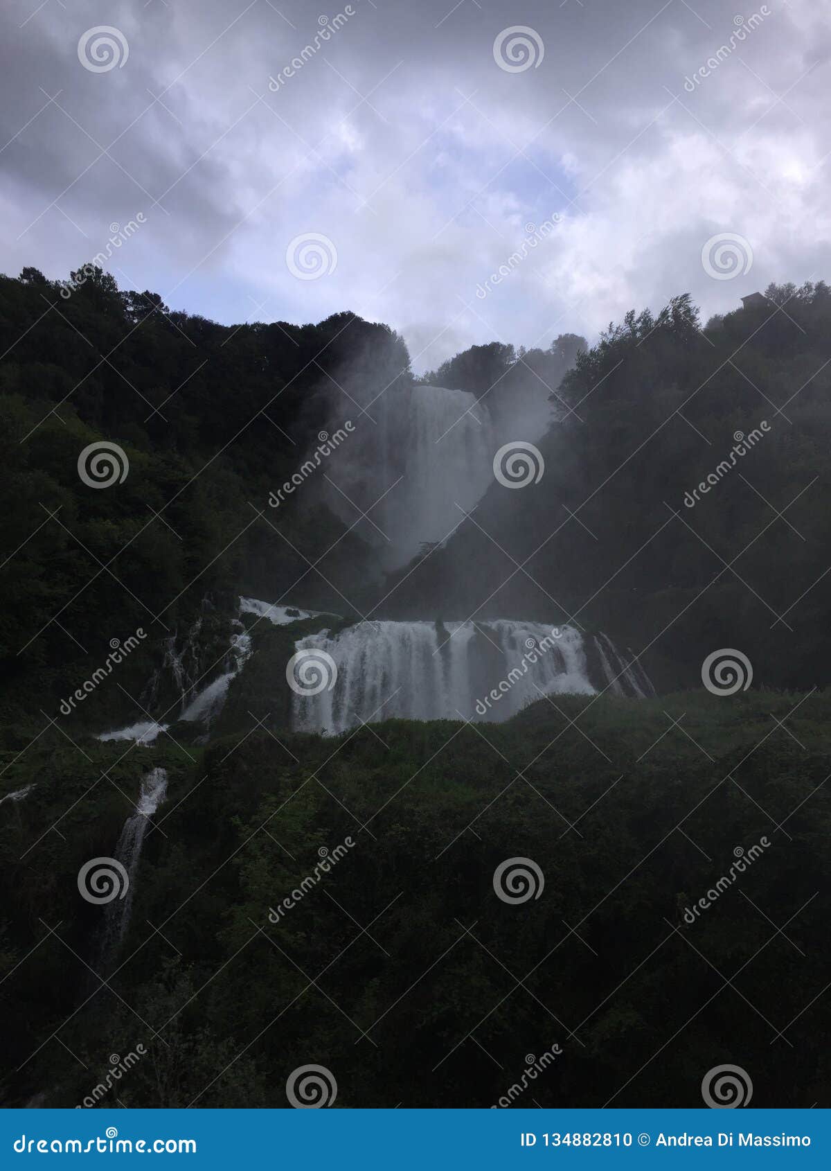 Waterfall in Wind stock photo. Image of waterfalls, beautiful - 134882810