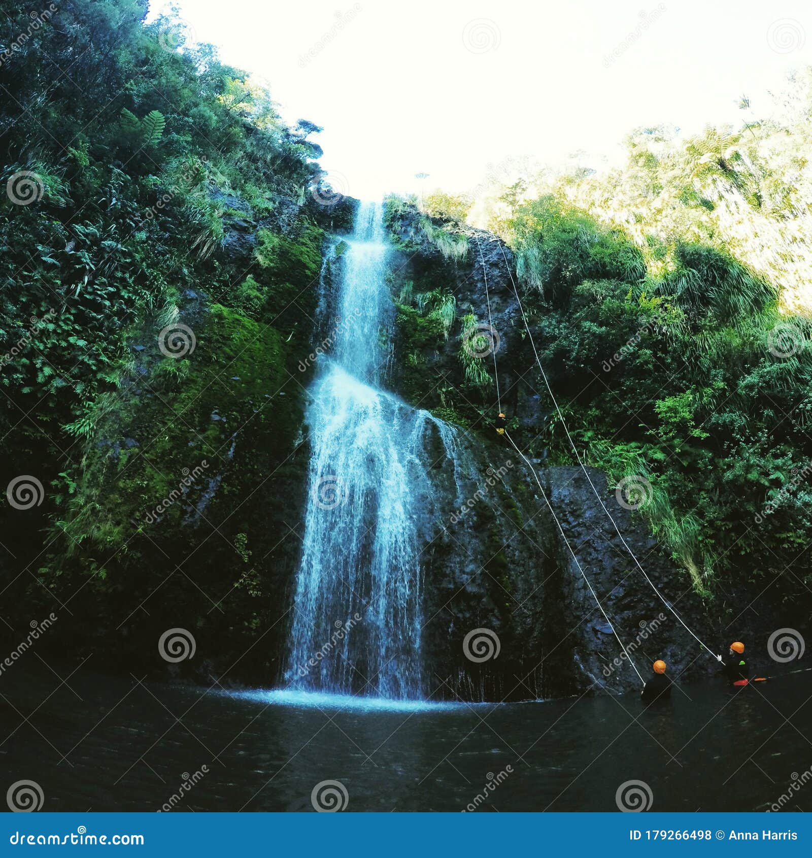 Waterfall!! Yay so pretty stock photo. Image of reflection - 179266498