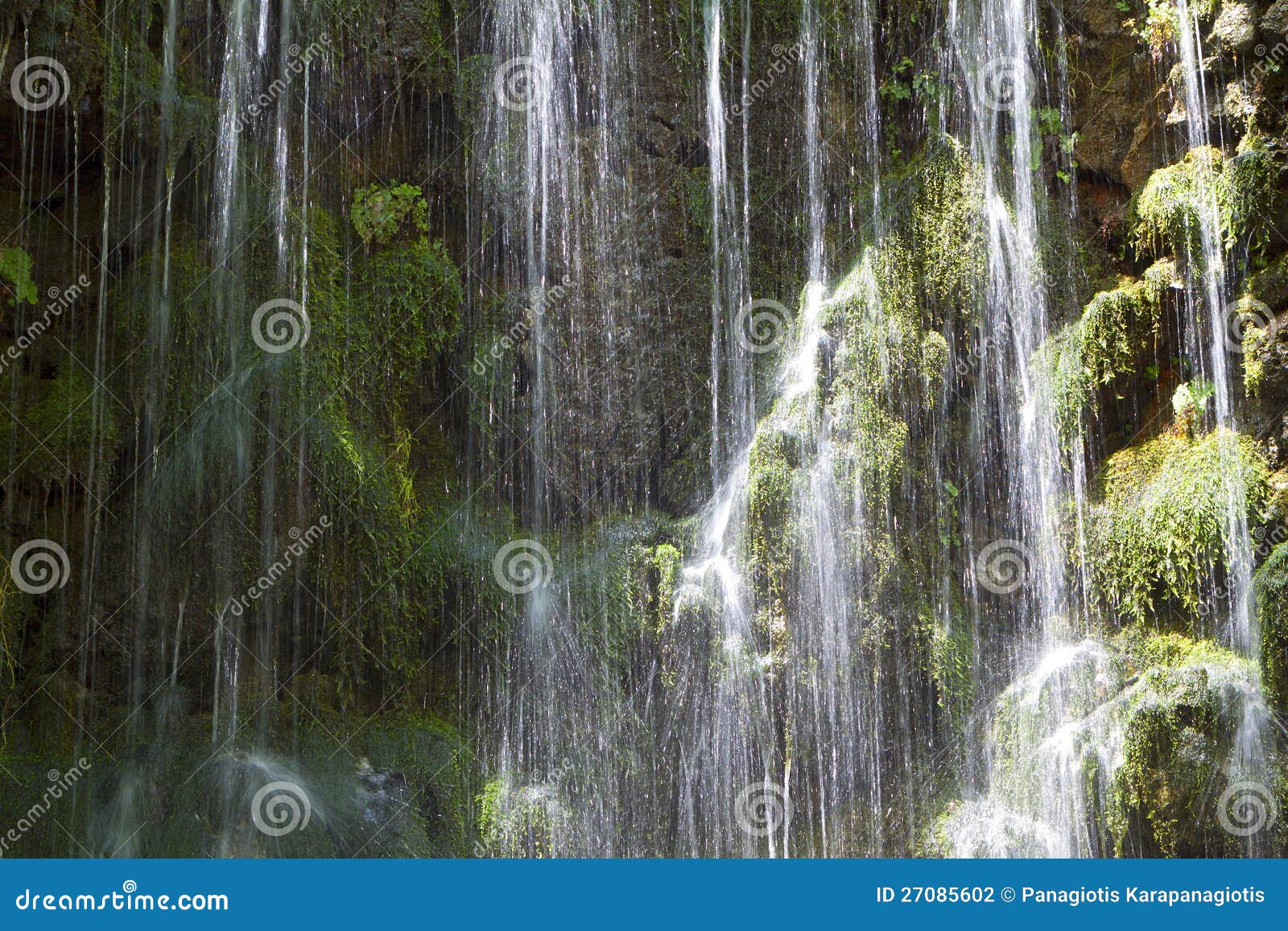 Waterfalls of Argiroupoli, Crete Island Stock Photo - Image of hellas ...