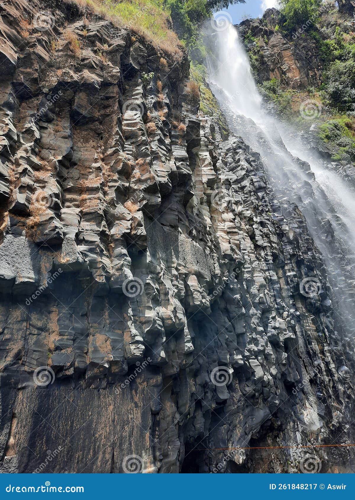 Waterfalls and Beautiful Natural Rocks Stock Image - Image of rocks ...