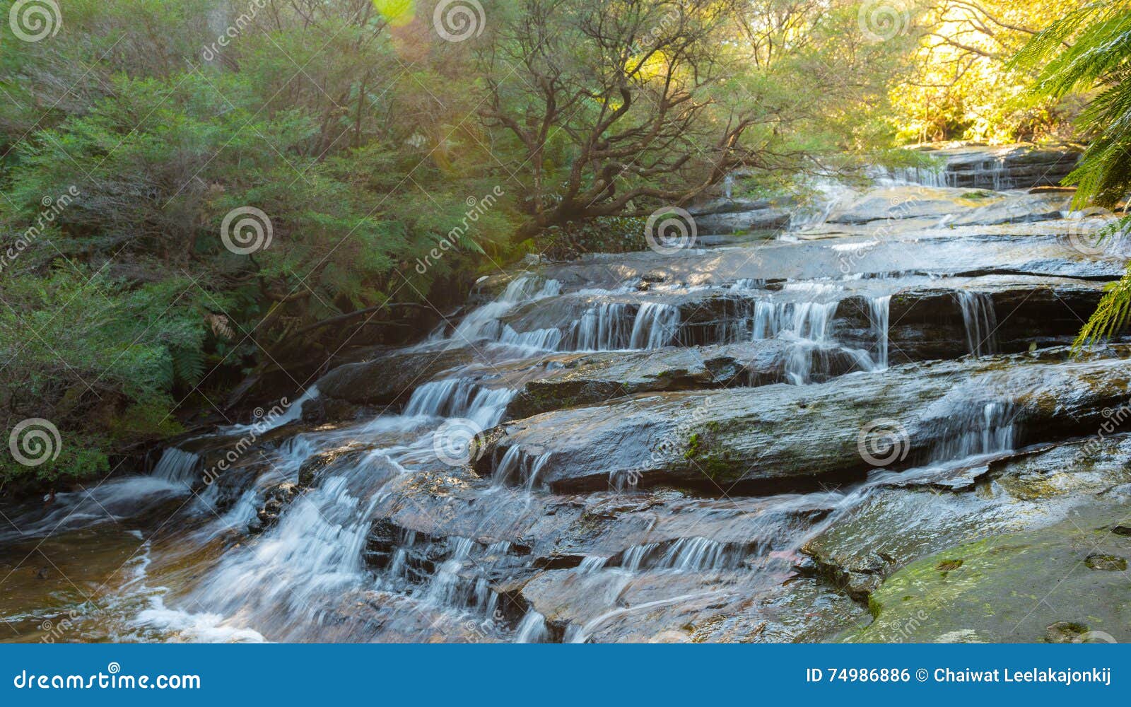 Waterfalls in Blue Mountains National Park Stock Photo - Image of ...