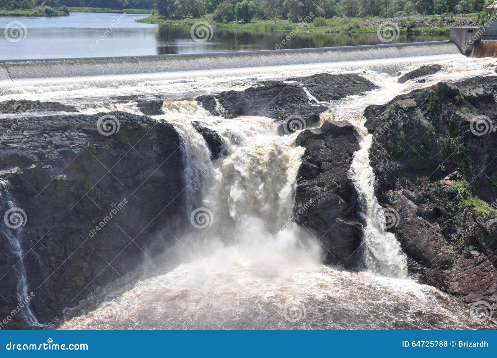 Waterfalls of Charny, Quebec, Canada Stock Photo - Image of canada ...