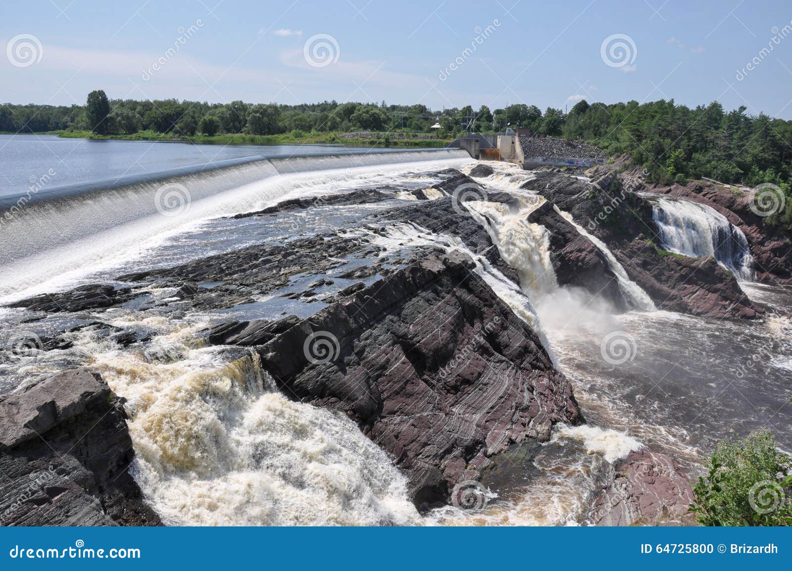 Waterfalls of Charny, Quebec, Canada Stock Photo - Image of rock ...
