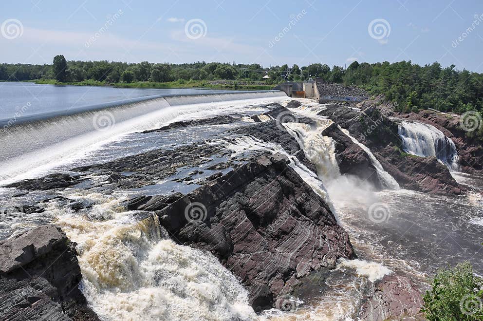 Waterfalls of Charny, Quebec, Canada Stock Photo - Image of rock ...