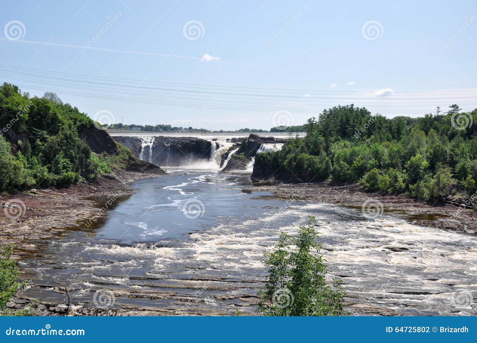 Waterfalls of Charny, Quebec, Canada Stock Photo - Image of water ...