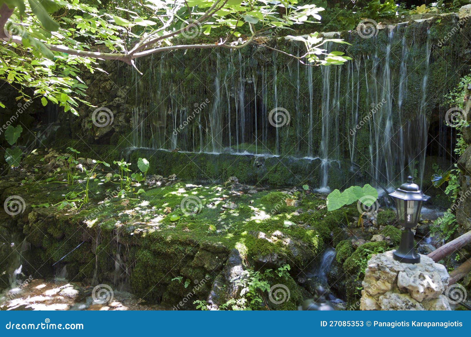 Waterfalls at Crete Island in Greece Stock Image - Image of lappa ...