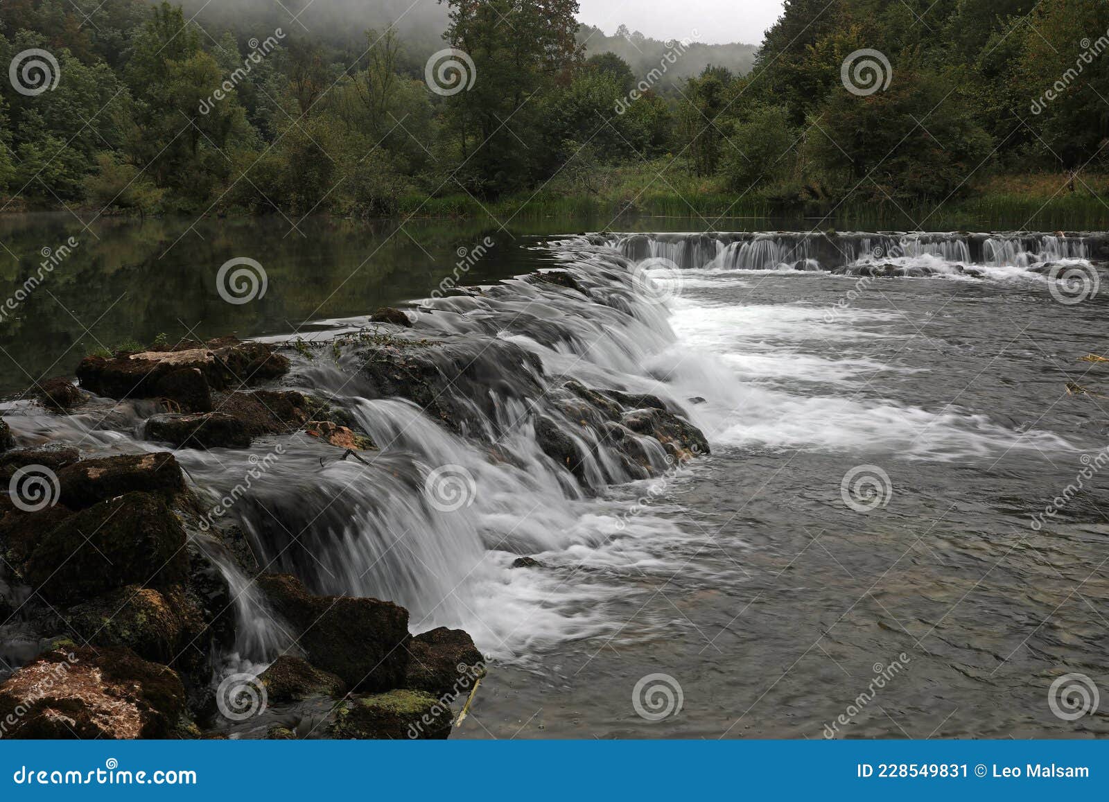 Waterfalls on the Dobra River in Croatia Stock Image - Image of nature ...