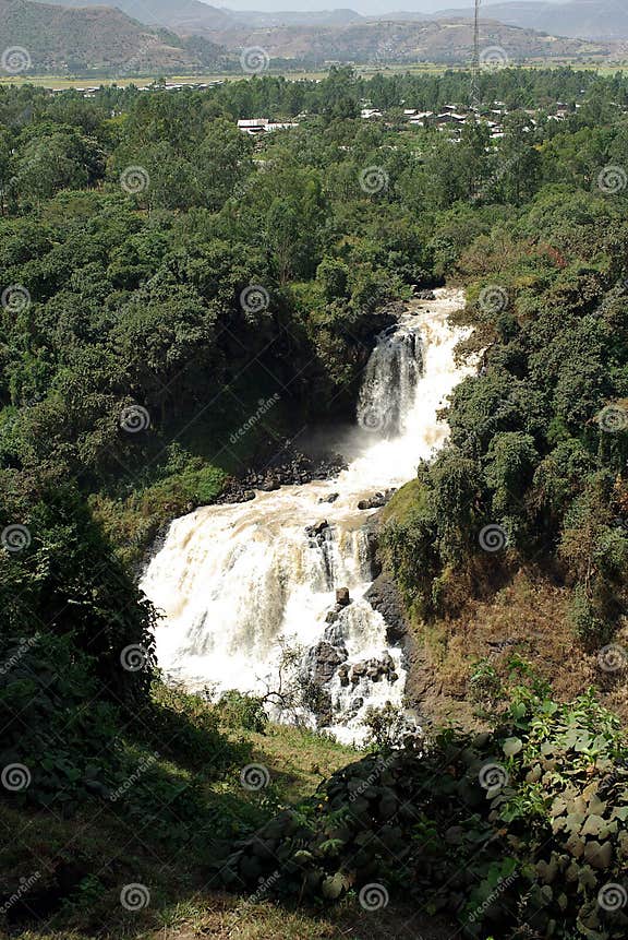 Waterfalls in Ethiopia stock image. Image of scenery - 22555491
