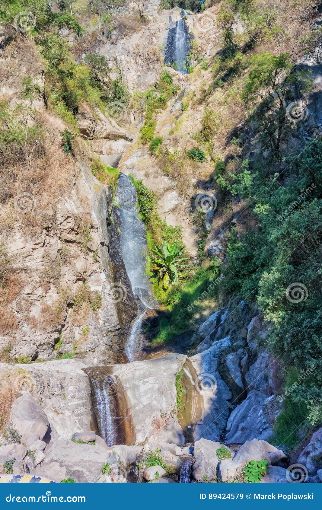 Waterfalls in the Highlands of Guatemala. Stock Image - Image of ...