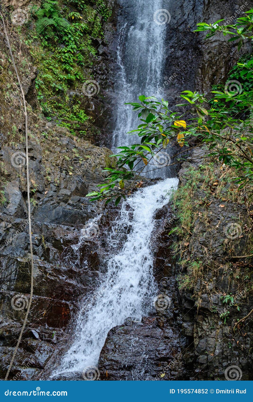 Waterfalls on the Island of Panay Philippines. Stock Photo - Image of ...
