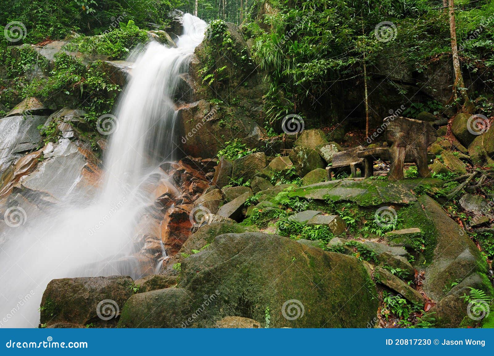 WaterFalls, Jeram Toi Waterfalls 03 Stock Photo - Image of spring ...