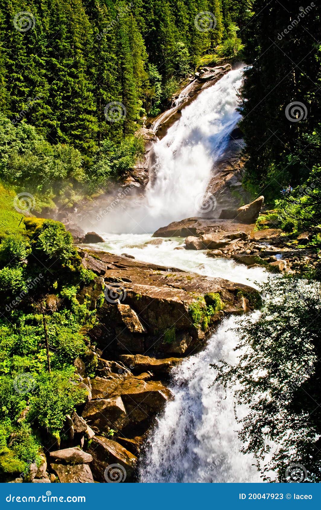 Waterfalls Krimml in Austria Stock Image - Image of cool, breeze: 20047923