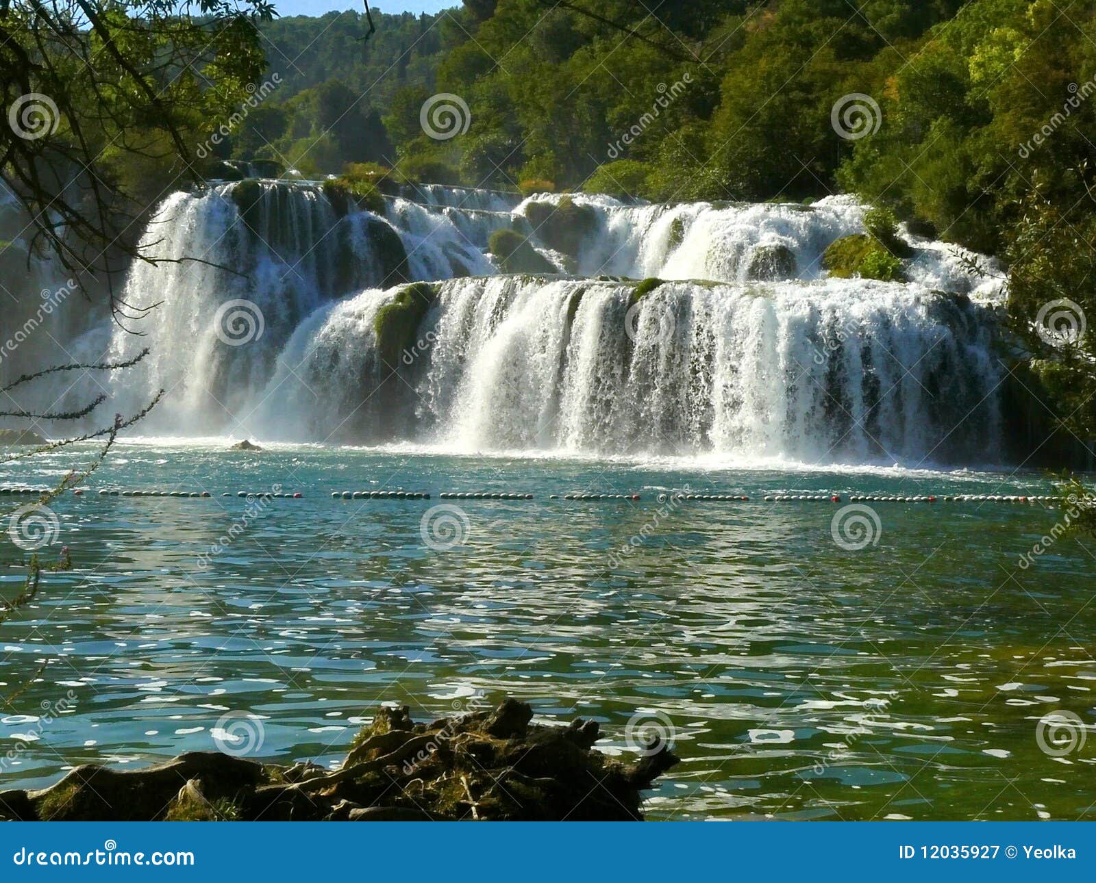 Waterfalls in Krka National Park Stock Image - Image of beauty ...