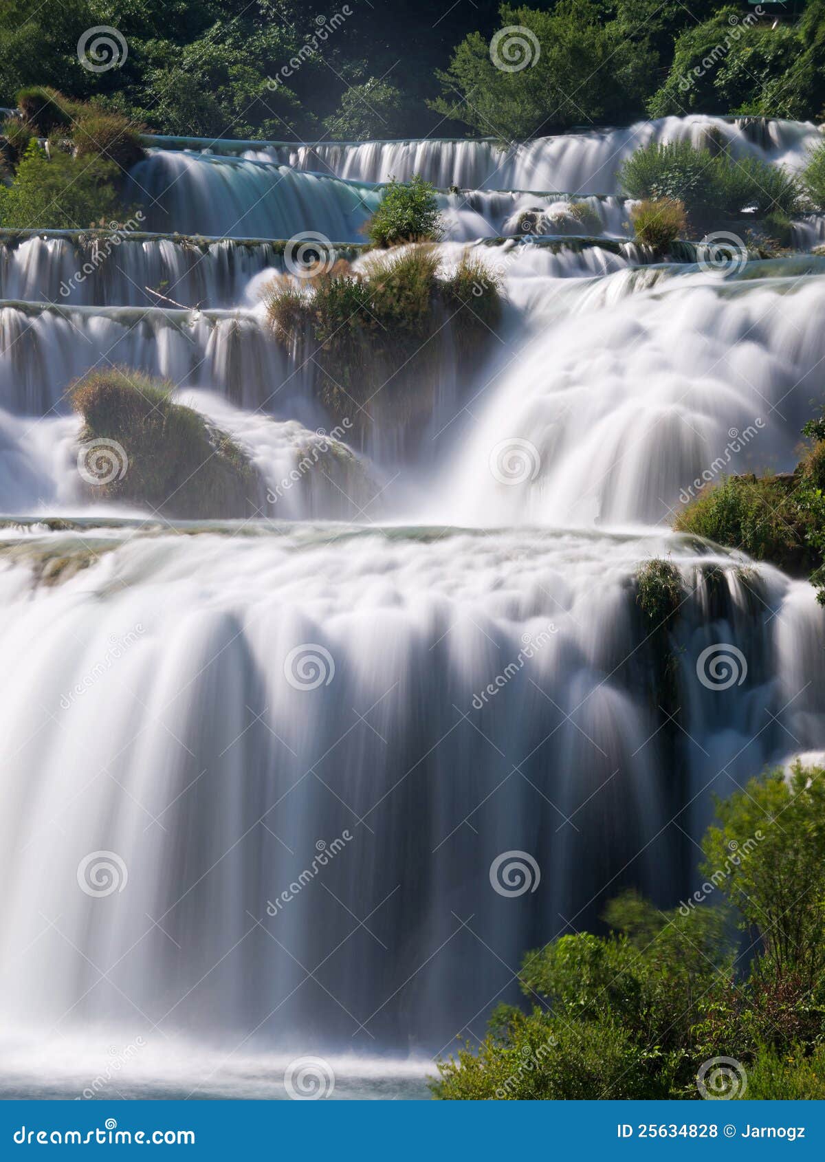 Waterfalls In Krka National Park Stock Photography | CartoonDealer.com ...