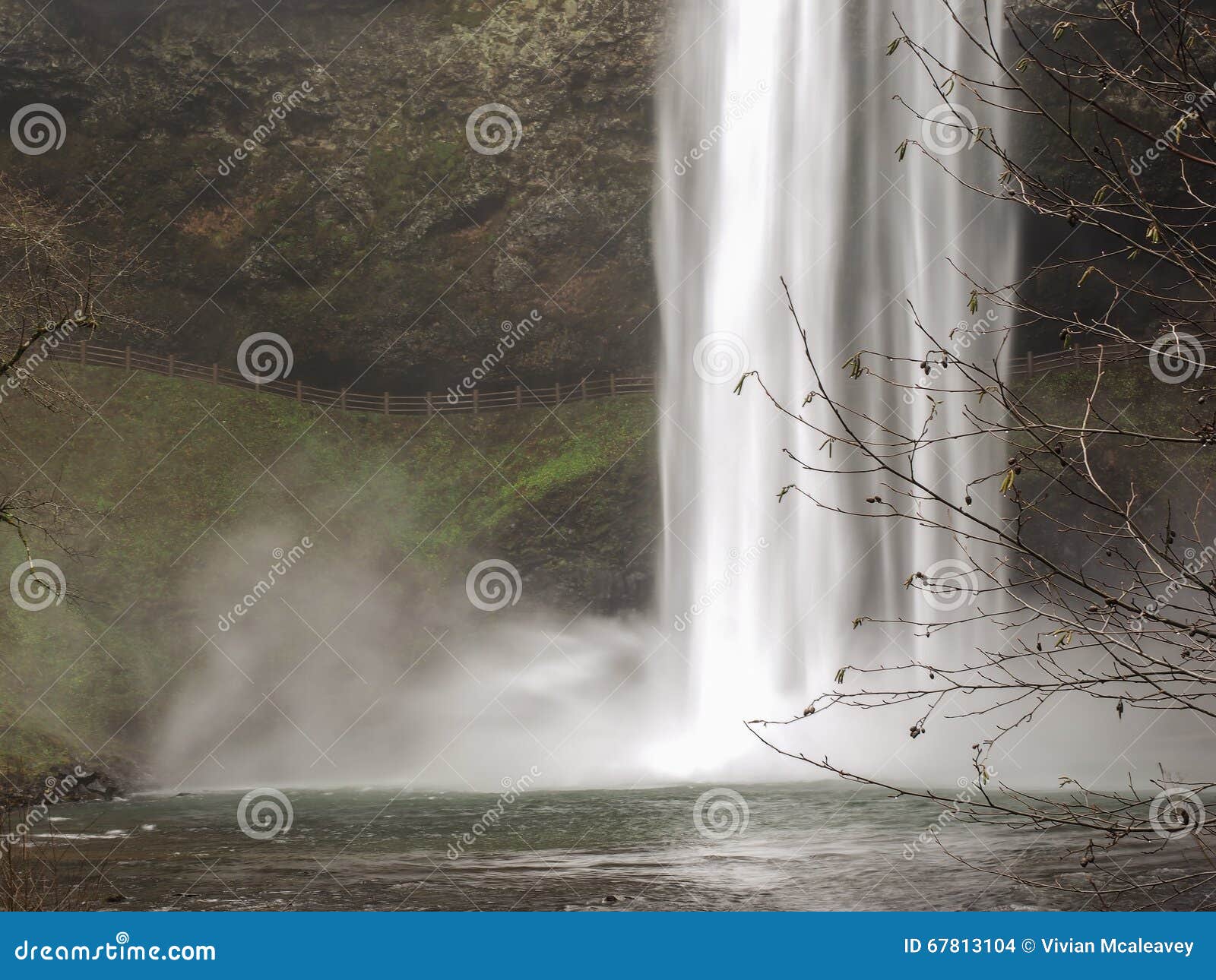 Waterfalls and mist stock photo. Image of waterfalls - 67813104