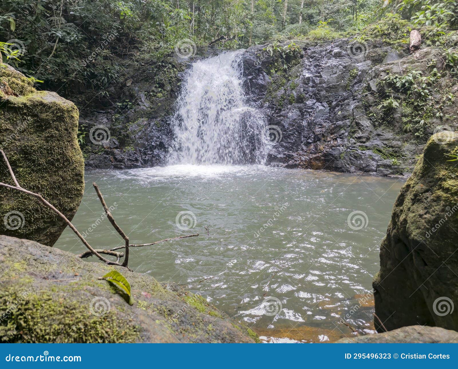 Waterfalls in the Mountains of Panama Stock Image - Image of mountains ...