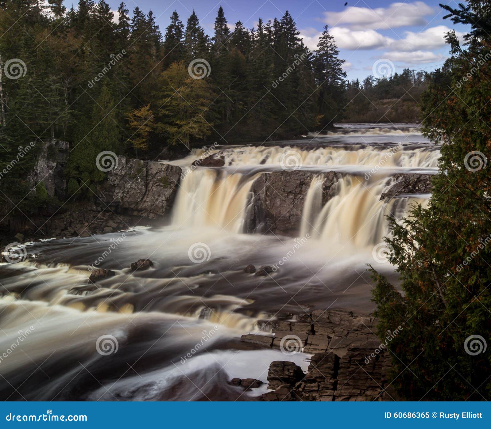 Waterfalls in New Brunswick Stock Image - Image of brunswick, canada ...