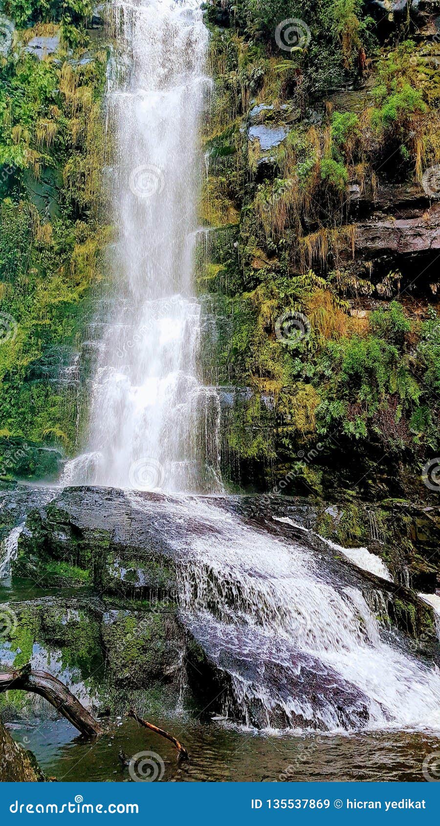Waterfalls over rocks stock image. Image of river, swim - 135537869
