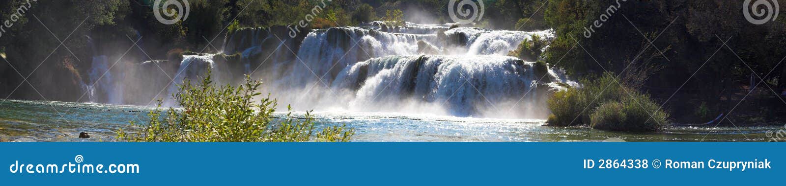 Waterfalls-panorama stock photo. Image of cataract, panorama - 2864338