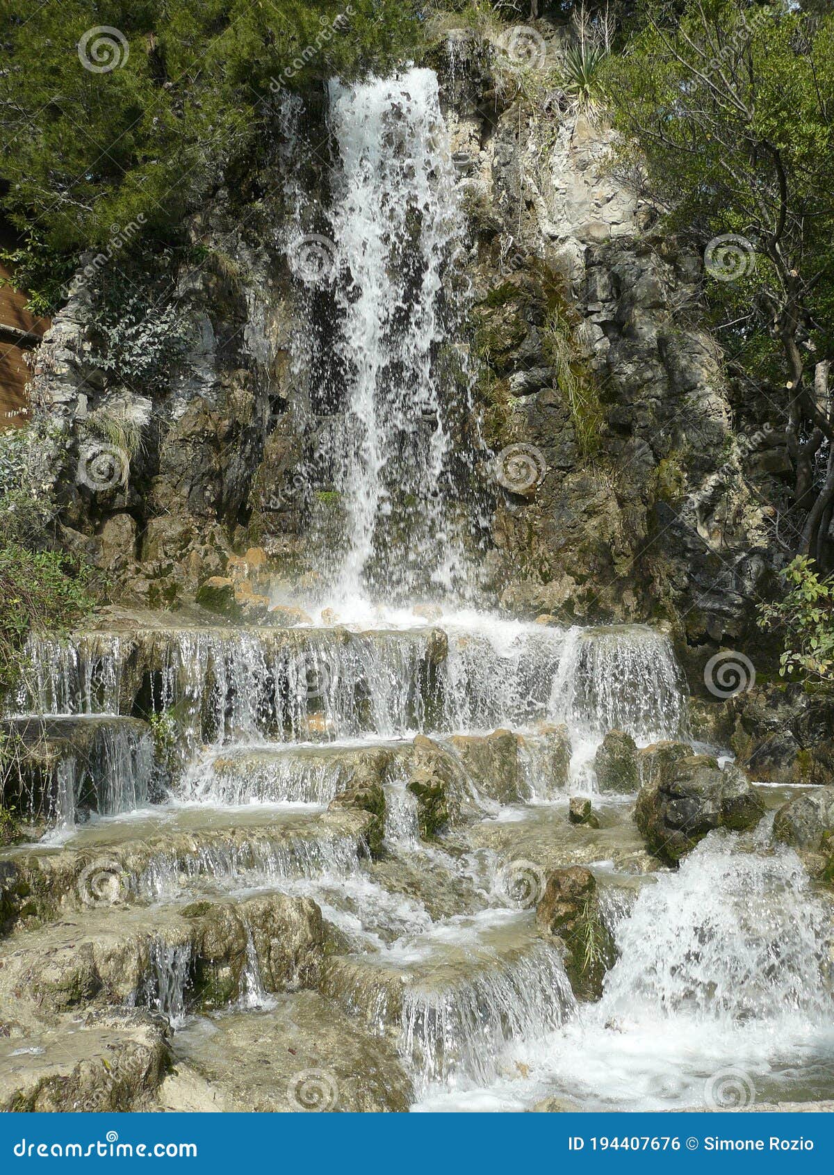 Waterfalls stock photo. Image of cascade, molina, green - 194407676