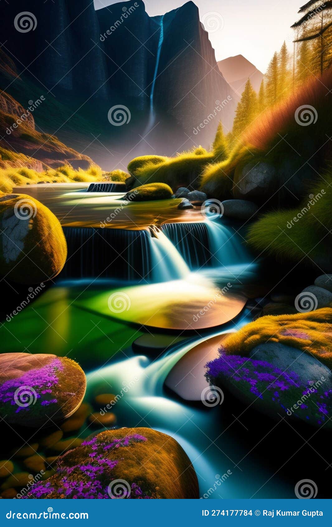 Waterfalls Process Of Cleansing And The Continuous Flow Of Energy And ...