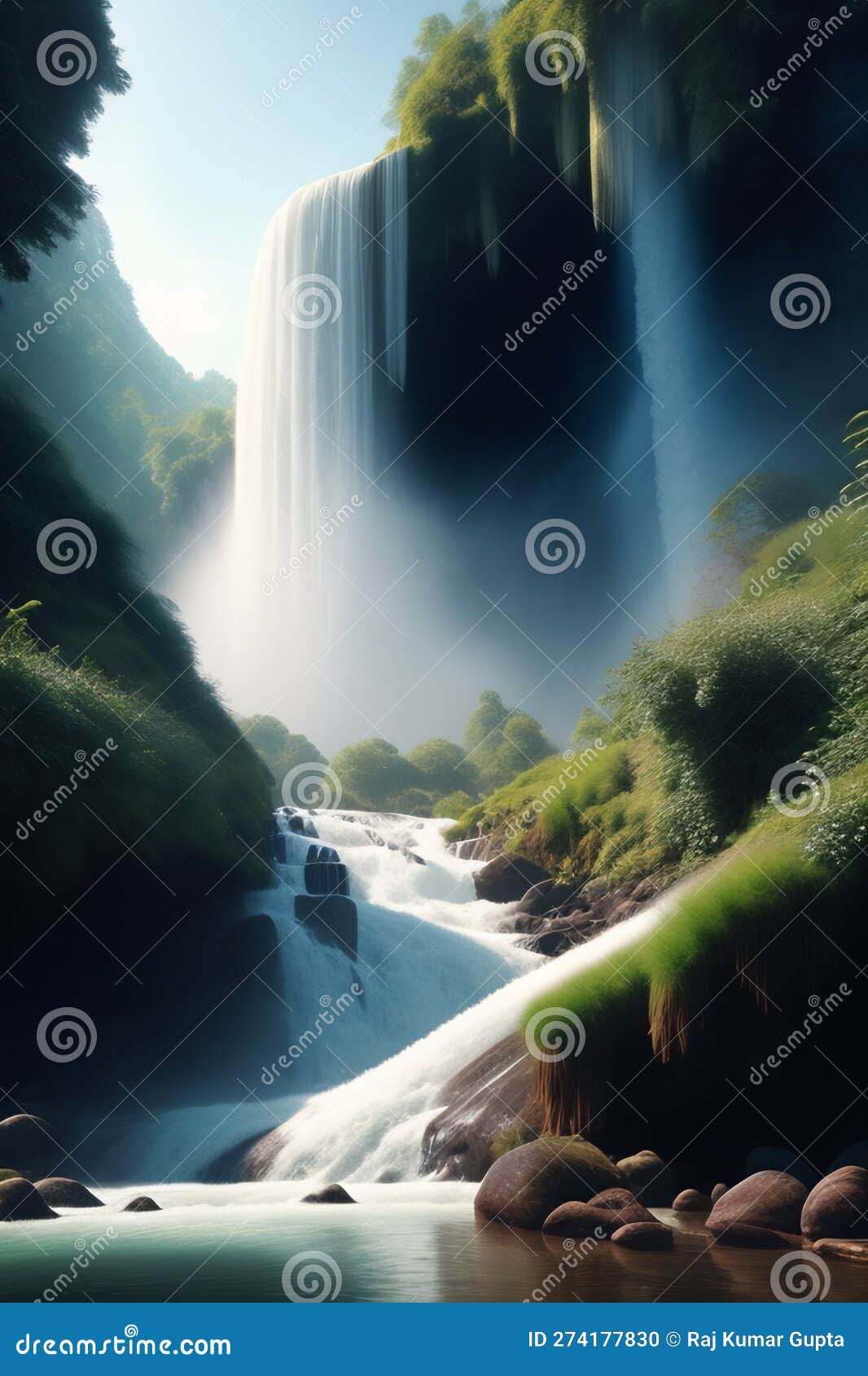 Waterfalls Process of Cleansing and the Continuous Flow of Energy and ...