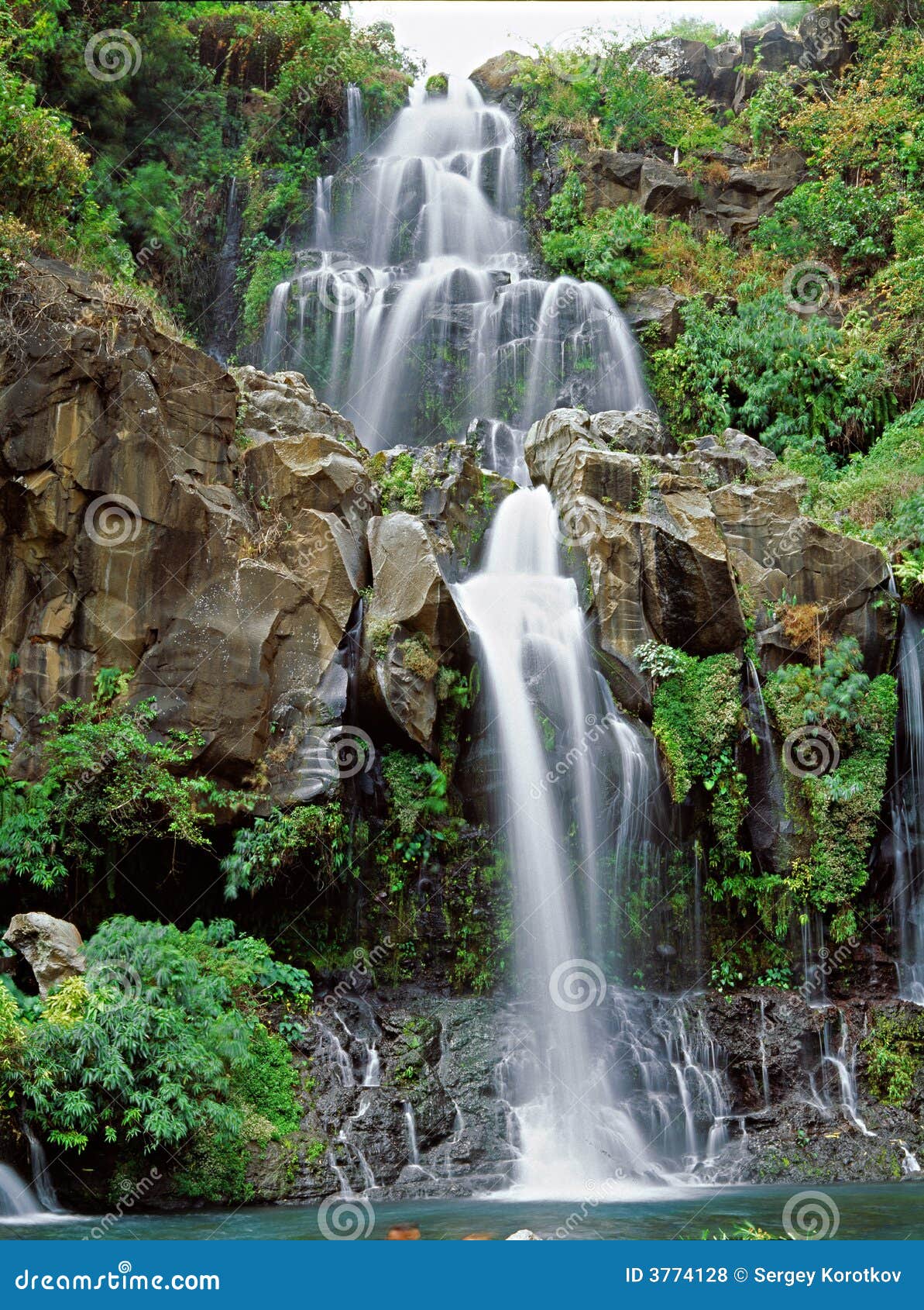 Waterfalls in Reunion stock photo. Image of outdoors, nature - 3774128