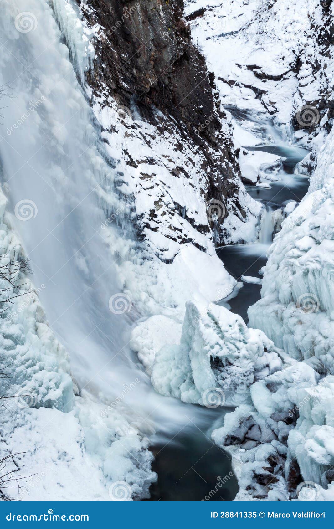 The waterfalls of Riva stock image. Image of tures, cold - 28841335