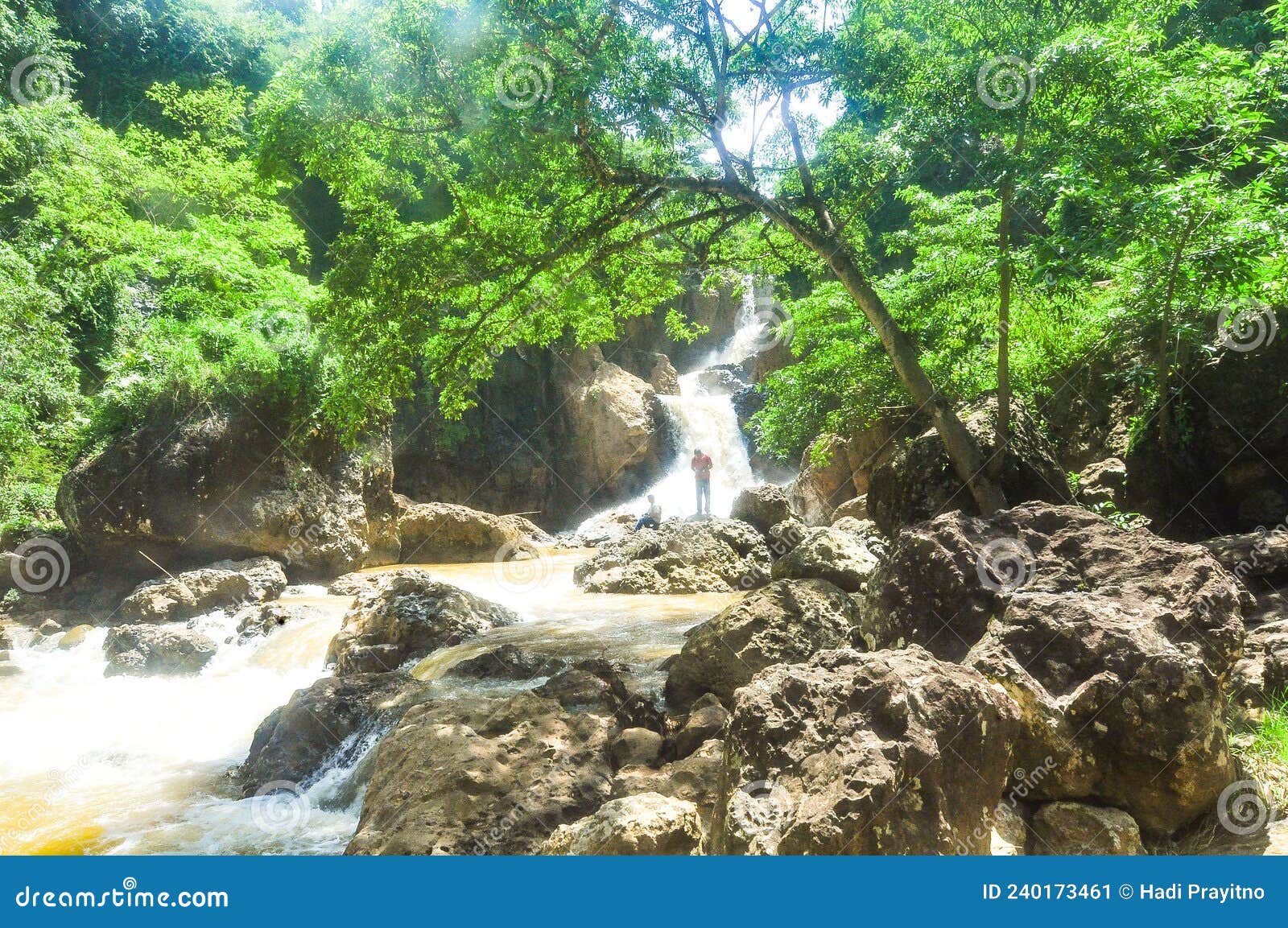 Waterfalls and Rivers at West Java Indonesia Stock Image - Image of ...
