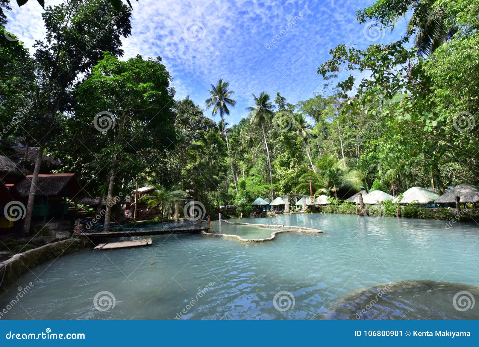Waterfalls in Samal Island, Philippines Stock Image - Image of white ...
