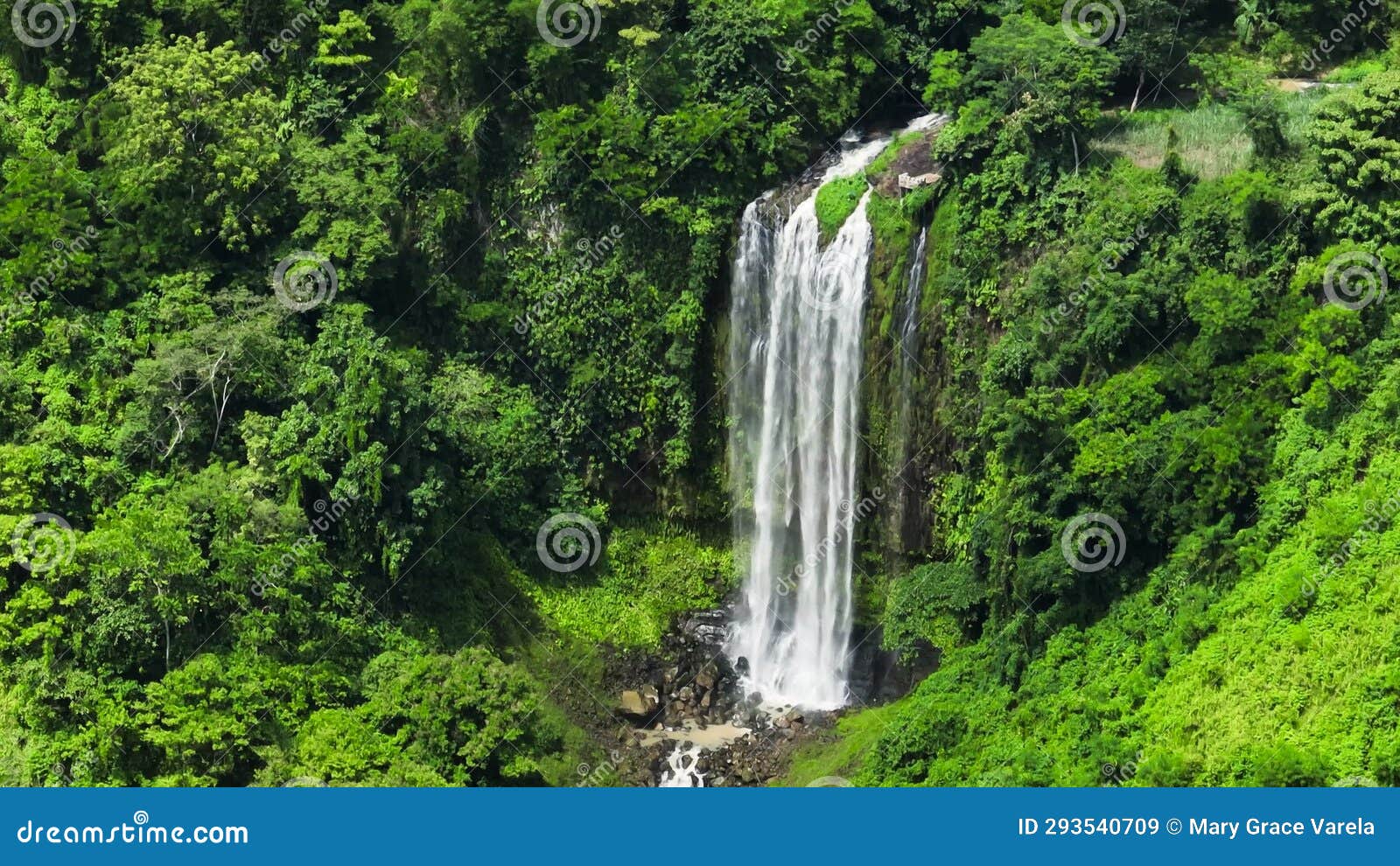 Waterfalls in Bukidnon. Philippines. Stock Video - Video of aerial ...