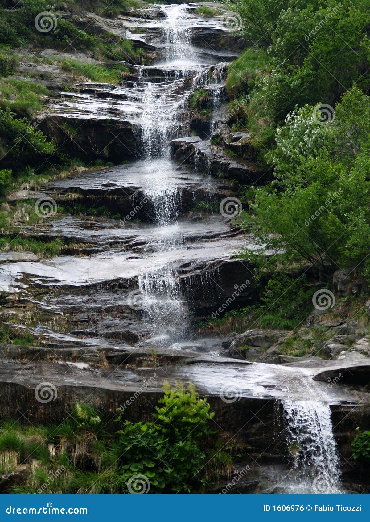 Waterfalls from terraces stock photo. Image of nature - 1606976