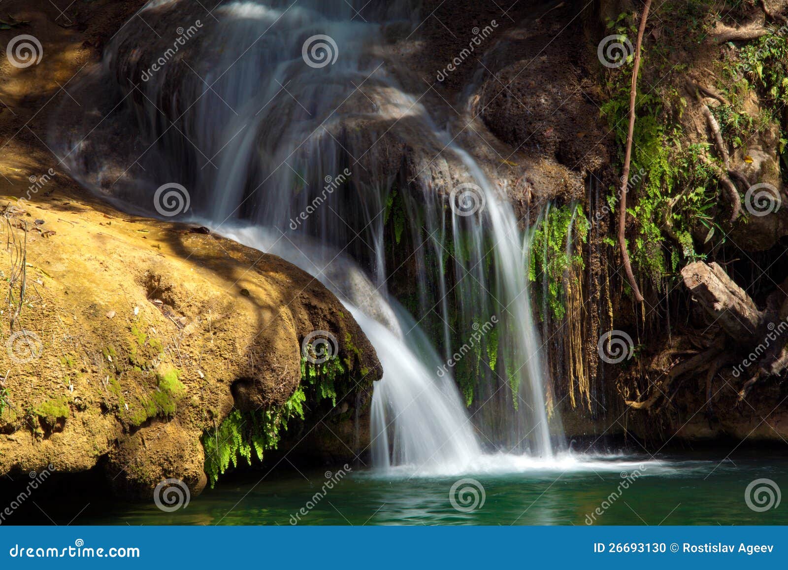 Waterfalls in Topes De Collantes, Cuba Stock Photo - Image of river ...