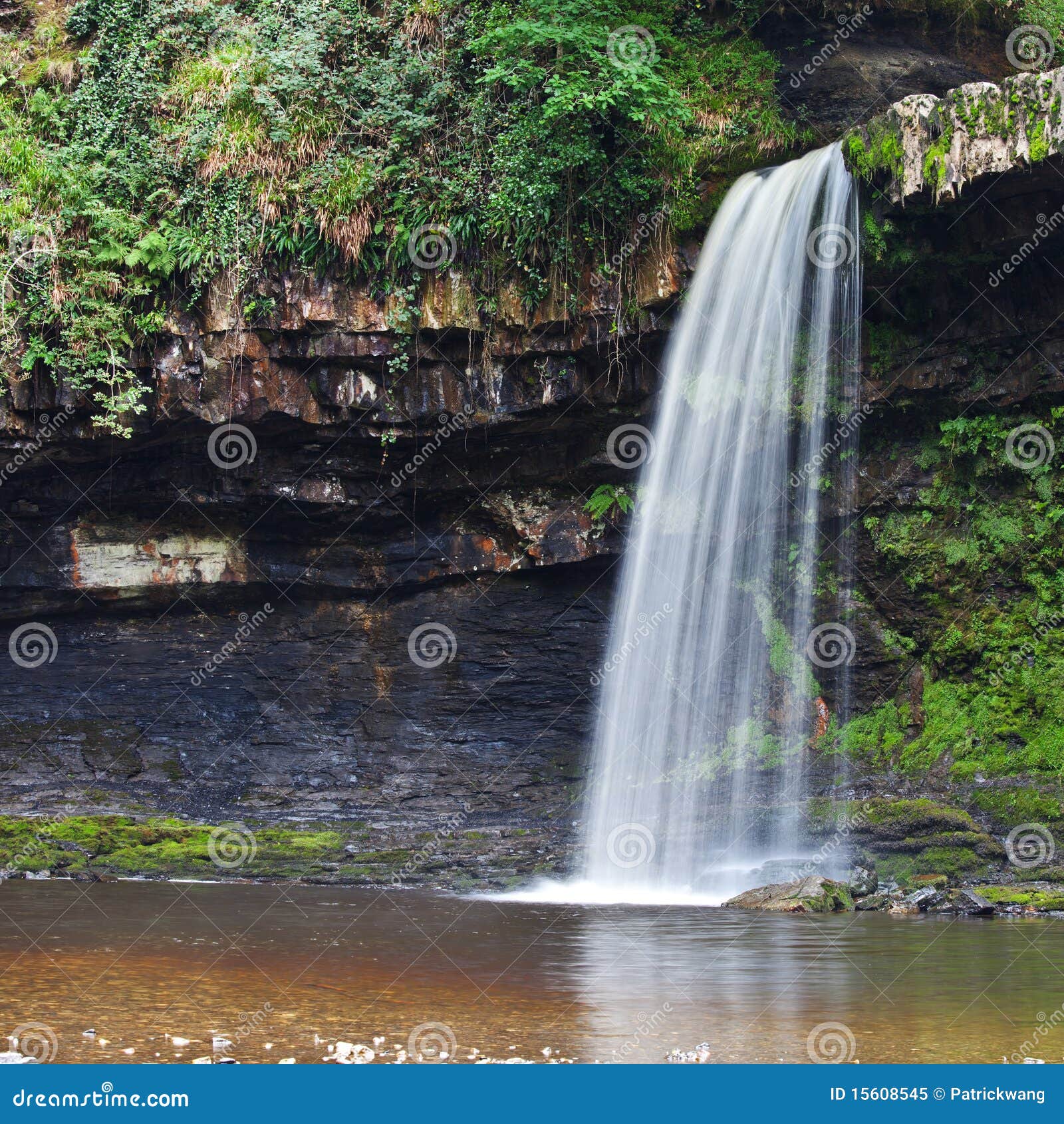 Waterfalls in Wales UK stock image. Image of travel, landscape - 15608545