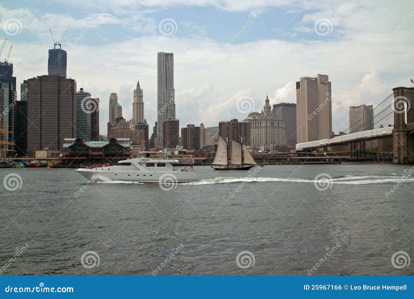 Waterfront at Brooklyn Bridge Park New York USA Editorial Photo - Image ...