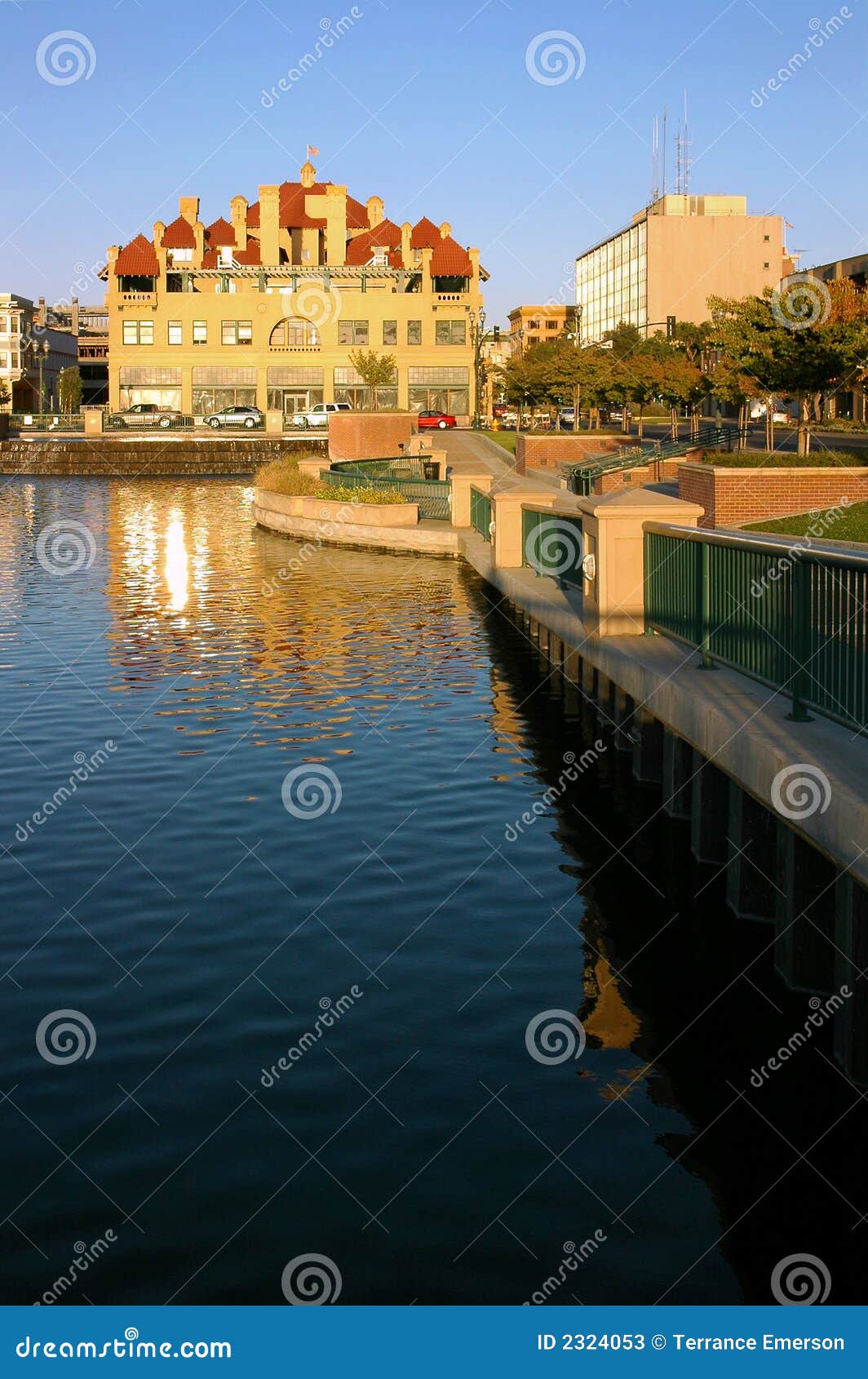 Waterfront City Reflection stock image. Image of clean - 2324053