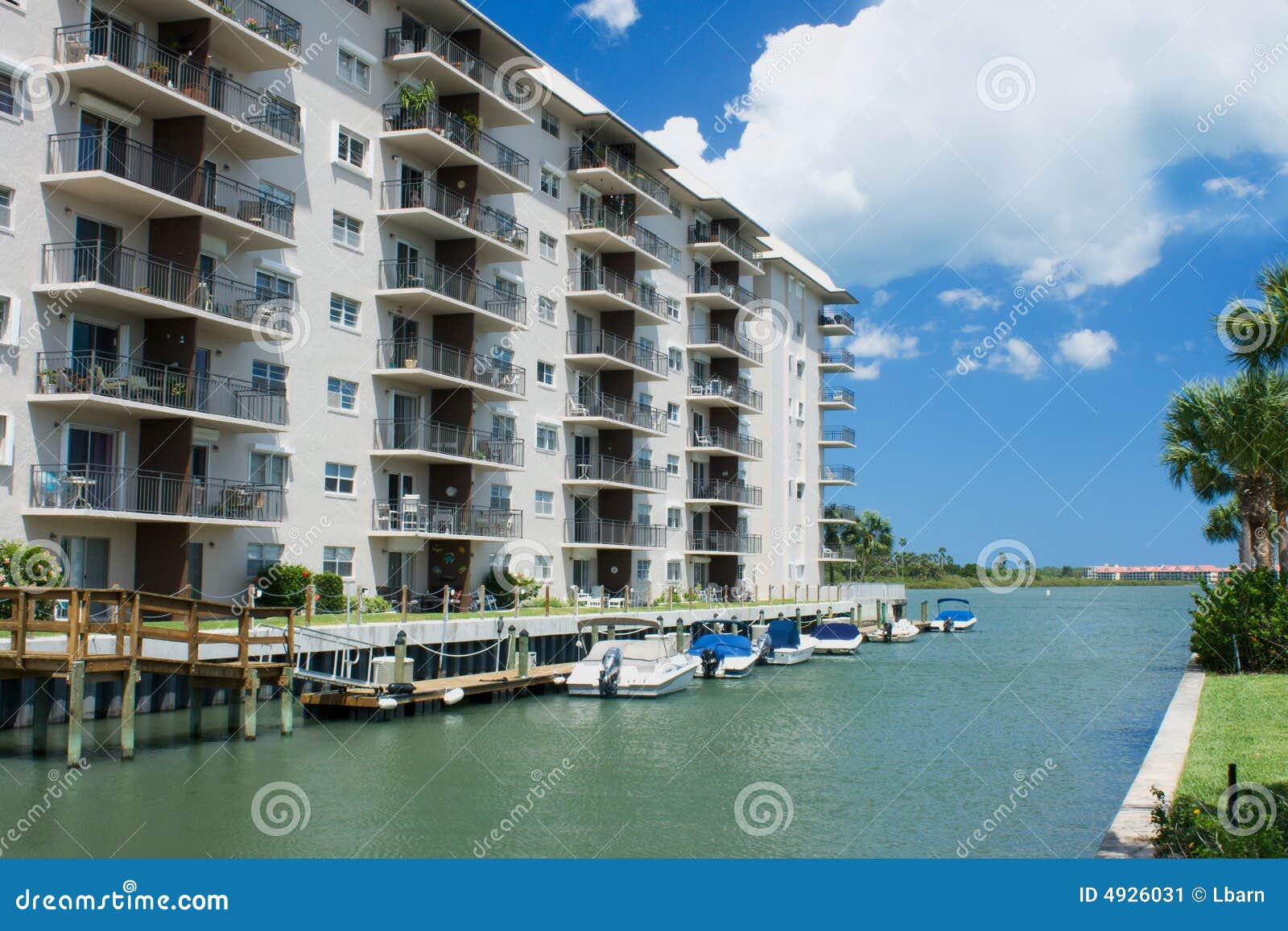 Waterfront condo living stock image. Image of exclusive - 4926031