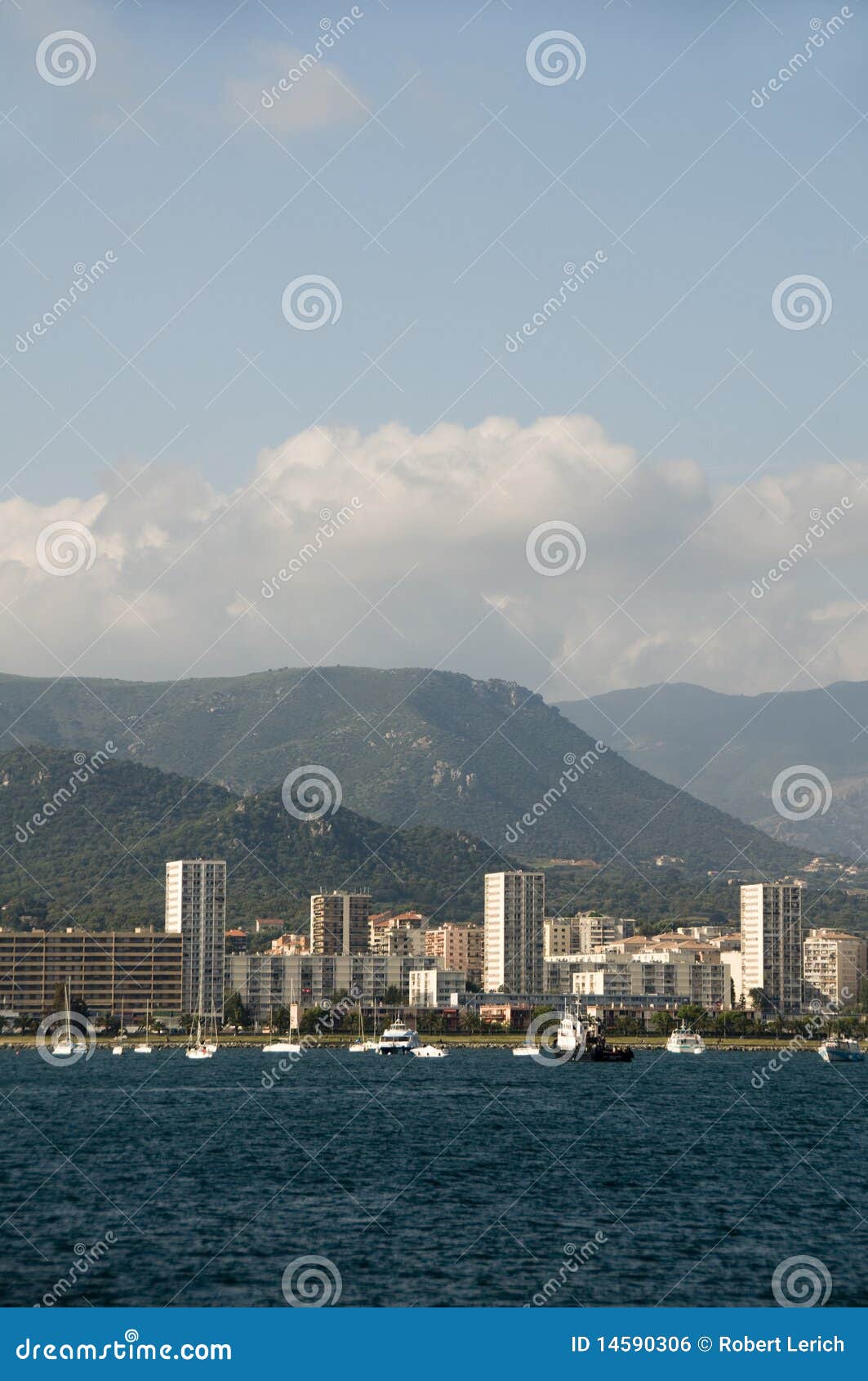 Waterfront Development Ajaccio Corsica France Stock Photo - Image of ...